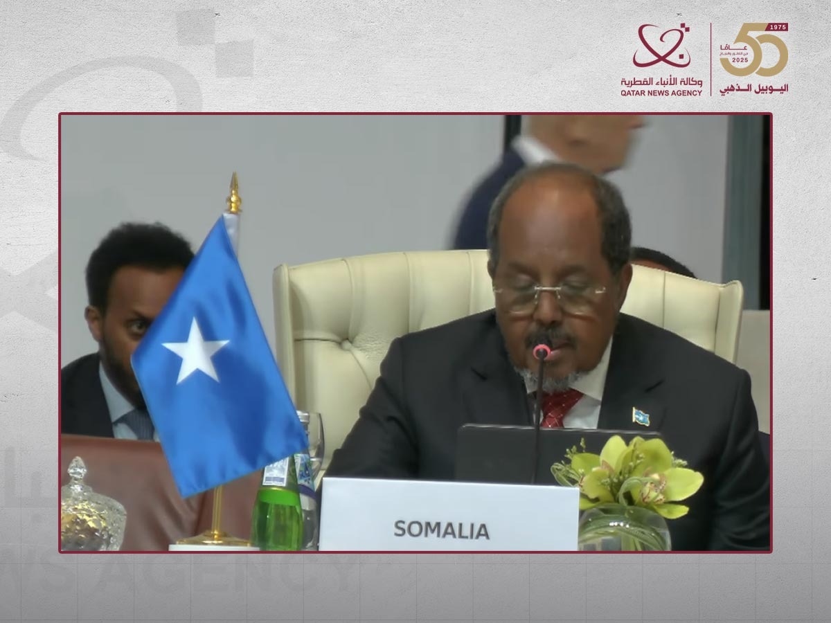 Somali President reaffirms solidarity with Qatar at Emergency Arab ...